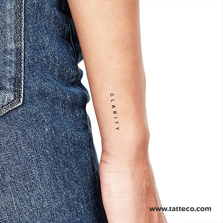 Clarity Temporary Tattoo - Set of 3 – Tatteco