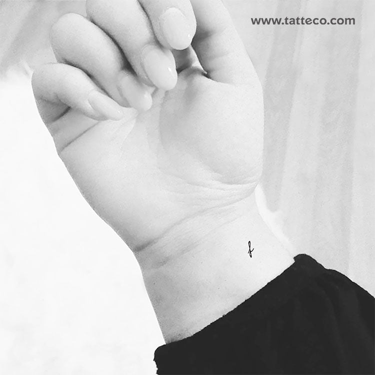 F Handwritten Letter Temporary Tattoo - Set of 3 – Tatteco
