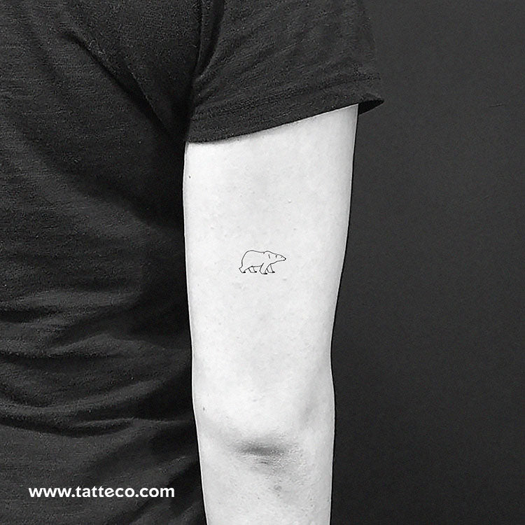 Simple Bear Tattoo Designs