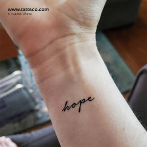 Hope Script Tattoo