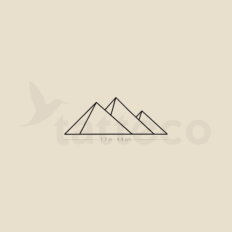 Simple Pyramid Tattoo
