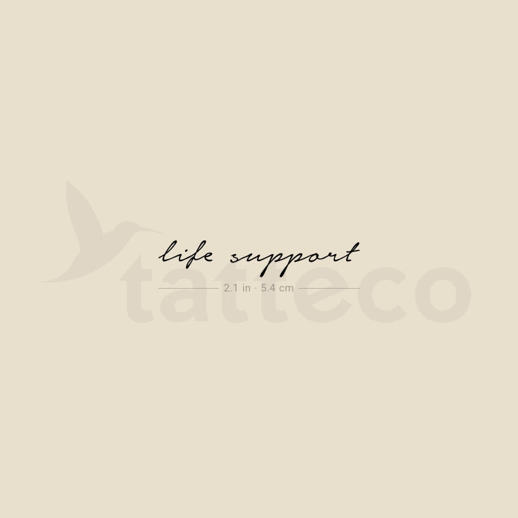 Life Support Temporary Tattoo - Set of 3 – Tatteco