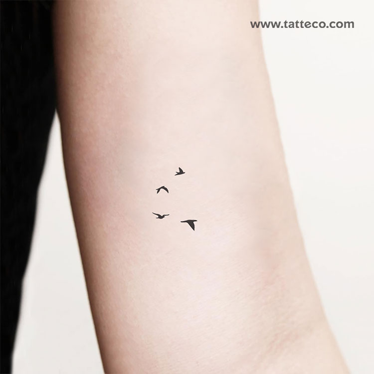 Simple unique small bird tattoos - Bronctattooaus.com